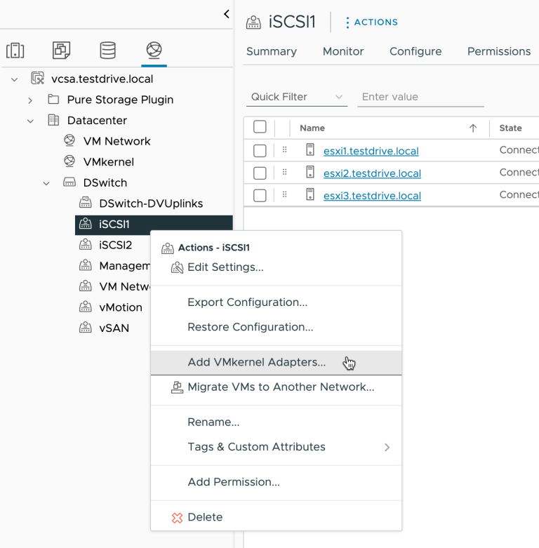 How do I add Pure Storage FlashArray to vSAN or VxRail? – Part 2 iSCSI – Jase's Place